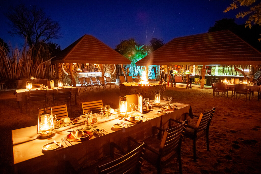 Boma Dinner Details - Leopard Hills